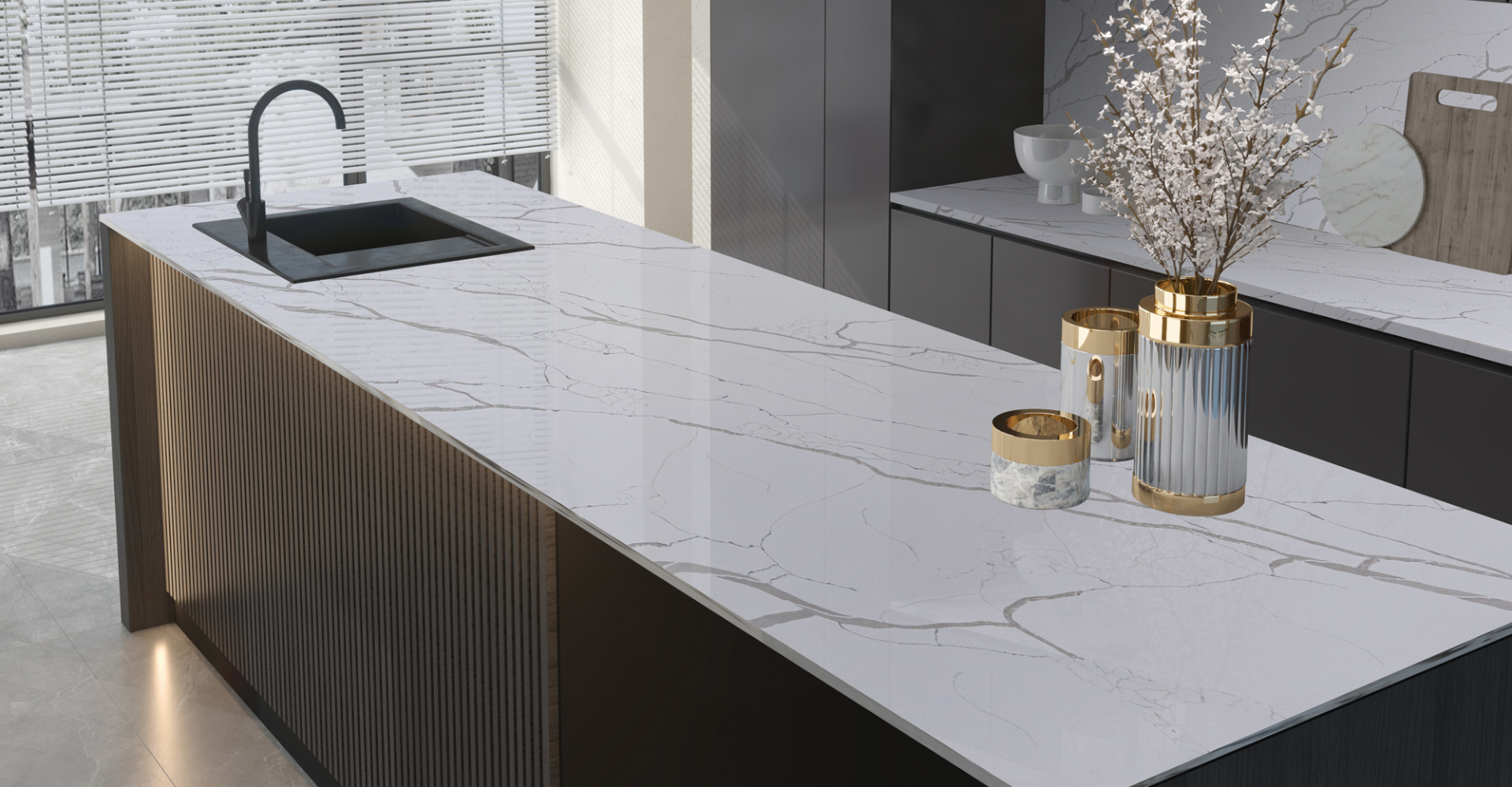 Calacatta Grace - 0 Silica Solid Surface